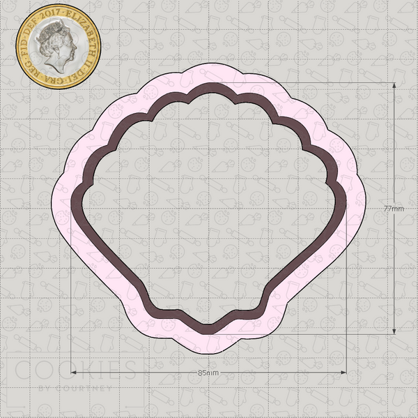 Scallop Shell Cookie Cutter – Cookies by Courtney